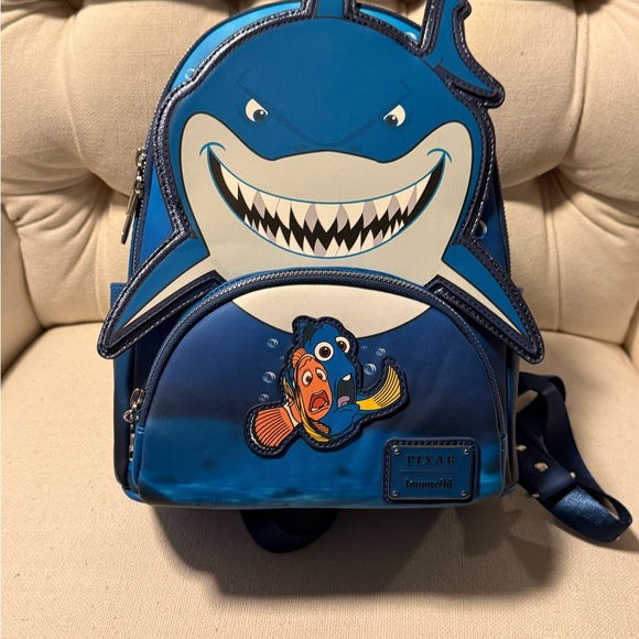 Loungefly | Bags | Loungefly Finding Nemo Bruce Blue Backpack | Poshmark